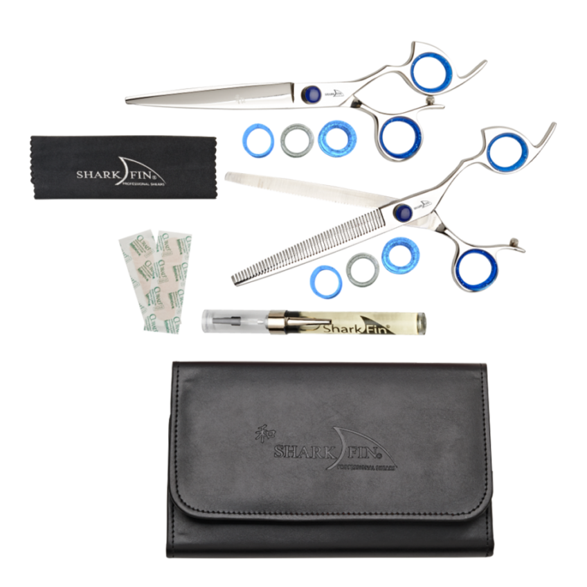 Standard Barber 2 Shear Set | Shark Fin Shears |Hairstylists/Barbers