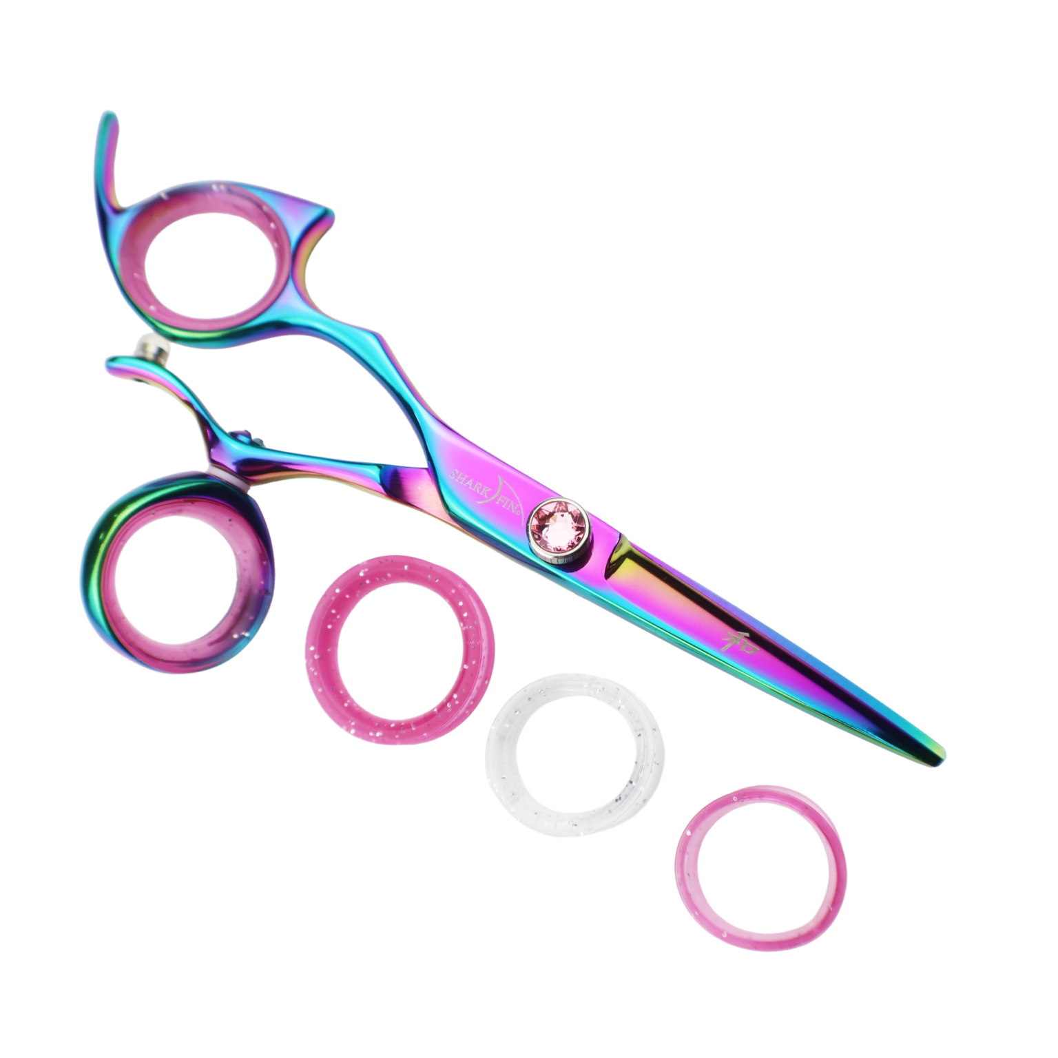 Left Hand Professional Plus Swivel Rainbow 5.5 | Shark Fin Shears
